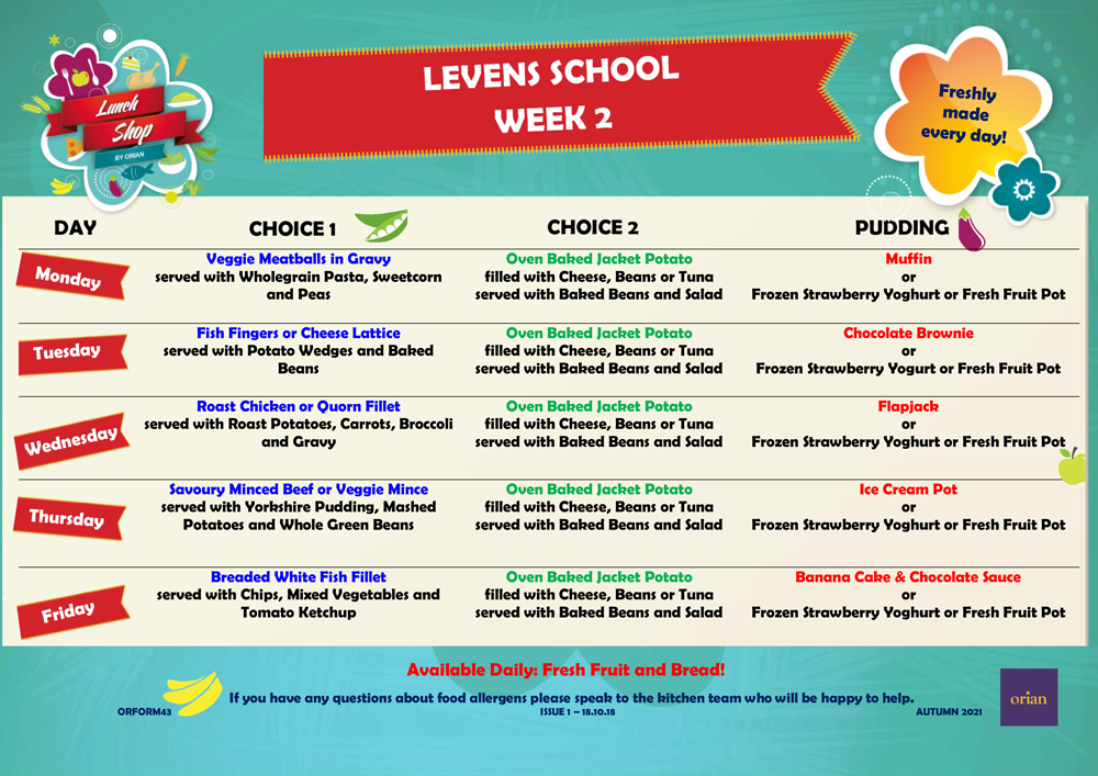 Lunchtime Arrangements – Levens CE School